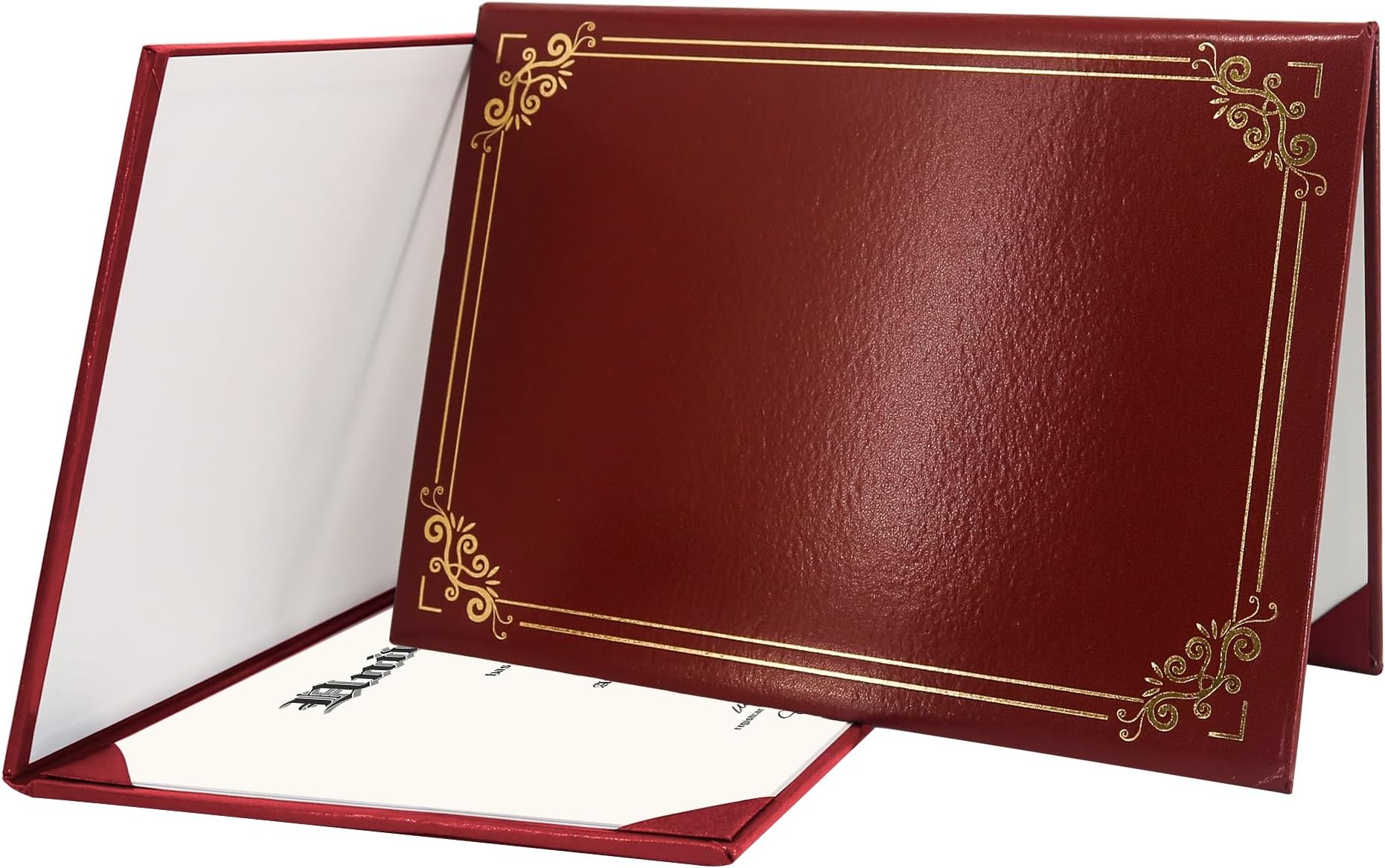 Certificate Holder/Presentation Folder (Maroon) : Amazon.co.uk ...