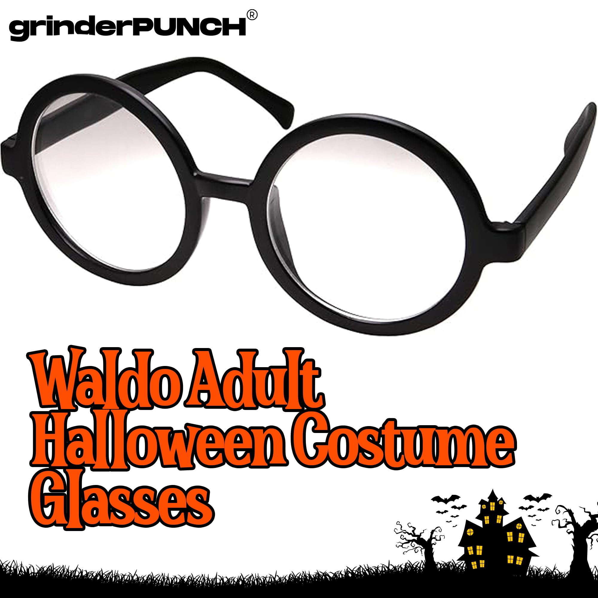 Snapklik.com : Adult Vintage Inspired Large Round Circle Clear Lens Non ...