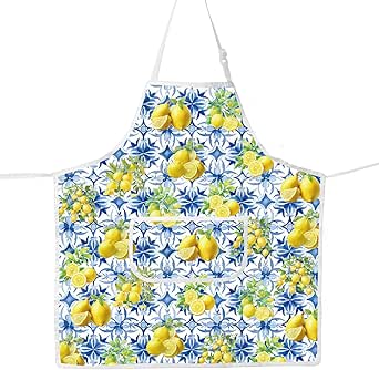 Amazon.com: JNIAP Italian Amalfi Coast Lemons Apron Italian Kitchen ...