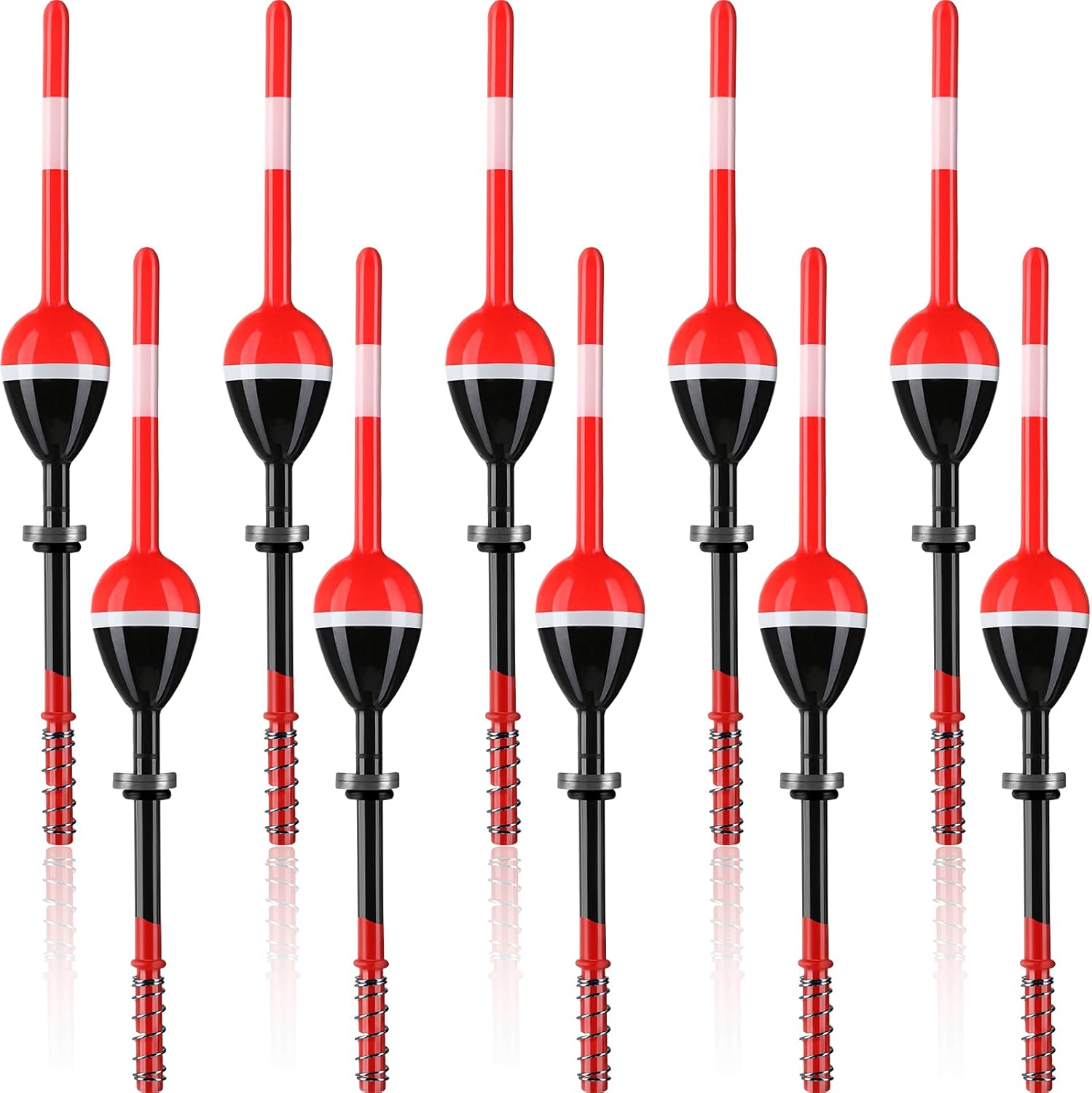 Amazon.com : 10 Pieces Fishing Floats Balsa Wood Floats Spring Slip ...