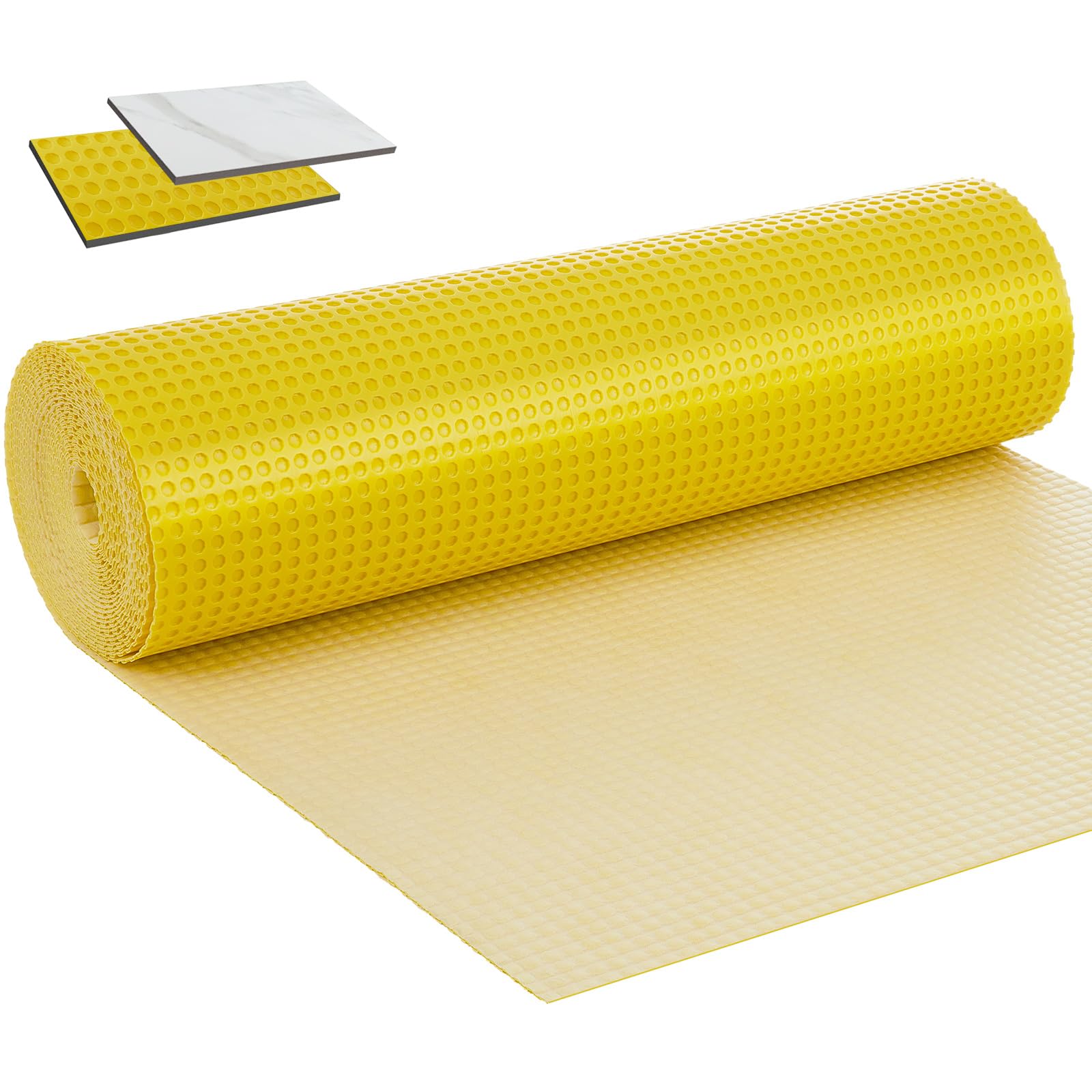 Teenyyou Uncoupling Membrane for Tile 1/8" Thick Waterproofing Membrane ...