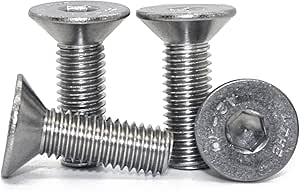 Amazon.com: Fullerkreg 18-8 Stainless Steel Hex Drive Flat Head Screw M8 x 1.25 mm Thread, 25 mm ...