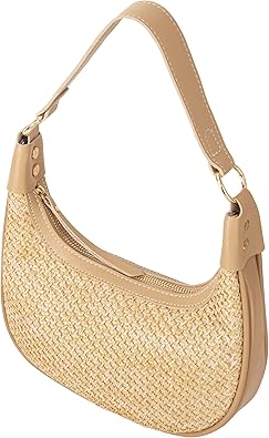 Mini Small Straw Crescent Bag Straw Purse Woven Purse Vacation Purse ...