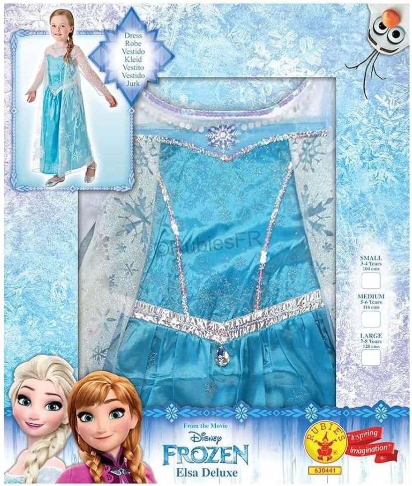 Rubie's Costumes Disney Frozen Movie Queen Elsa Deluxe Costume Box Set ...