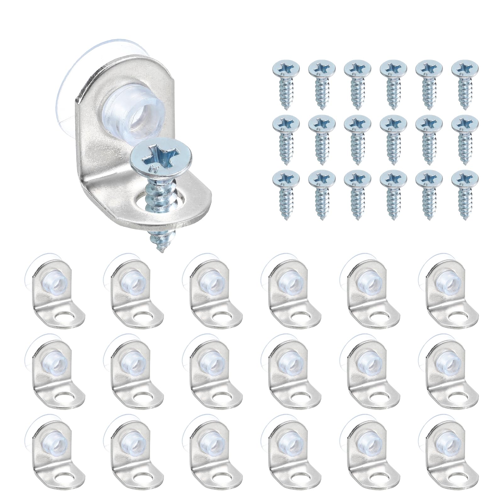 Amazon.com: uxcell Mounting Brace Fixing Glass Shelf Bracket, 0.55 x 0. ...