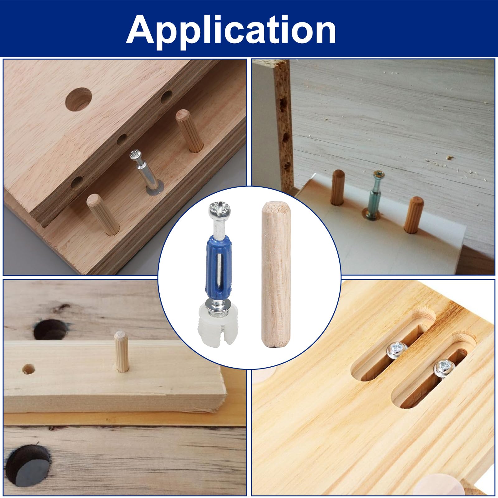 Snapklik.com : 120Pcs Cam Lock For Furniture Assortment Kit, 3 In 1 ...
