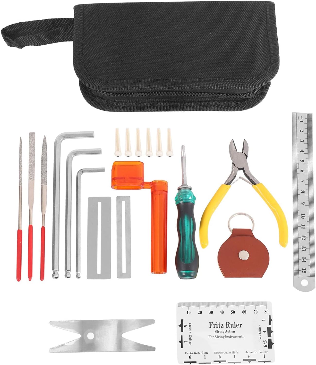 Dciustfhe 26 Pcs Guitar Repairing Maintenance Tool Kit, Guitar Care ...