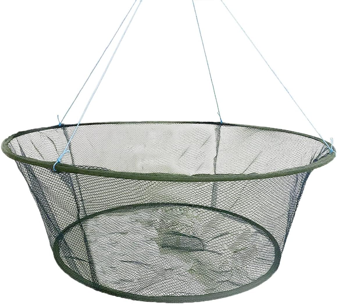 Amazon.com : Foldable Fishing net Hand cast net, Shrimp net Crab net ...