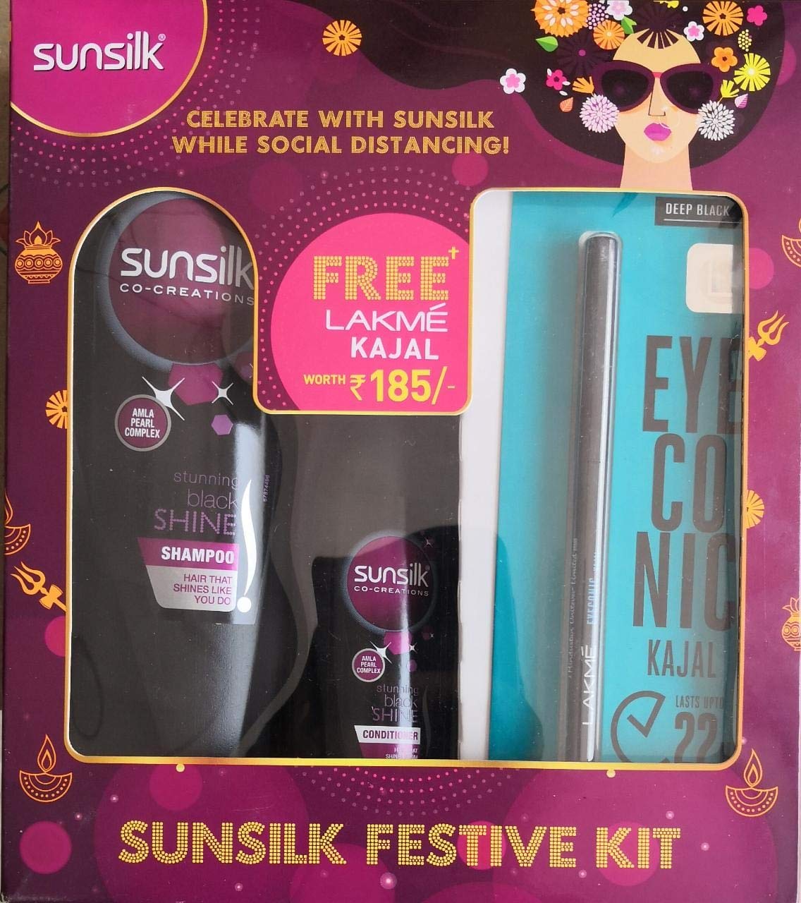 Buy Sunsilk Black 340ml Festive Kit Online at Low Prices in India ...