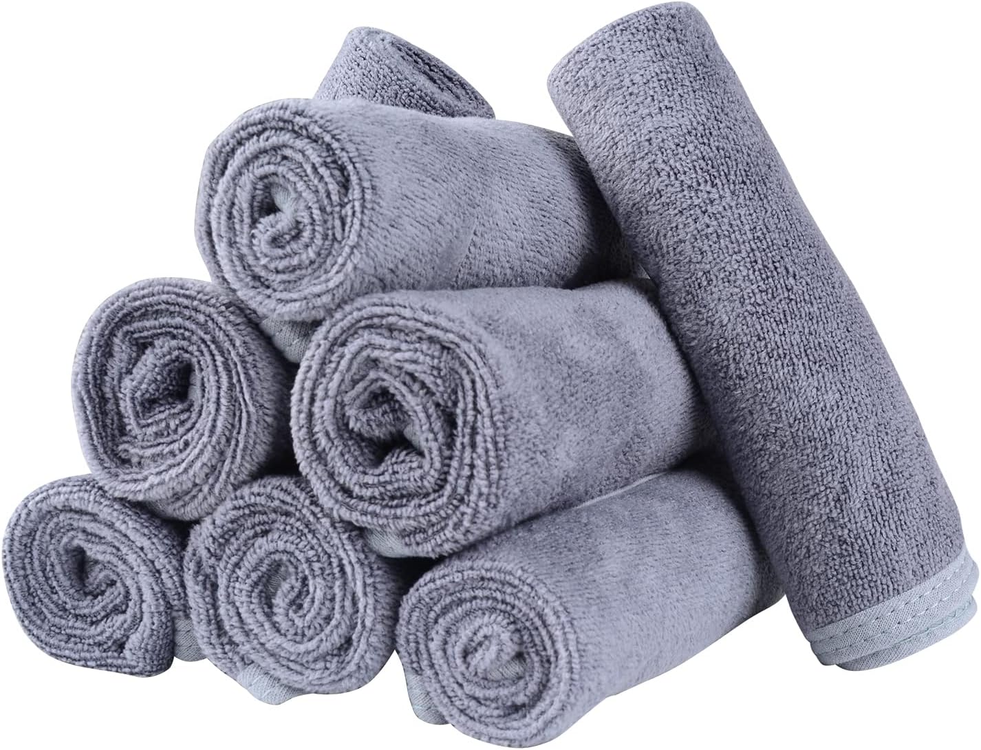 Amazon.com: Satinior 6 Pieces Face Wash Cloth 12 x 12 in Makeup Remover ...