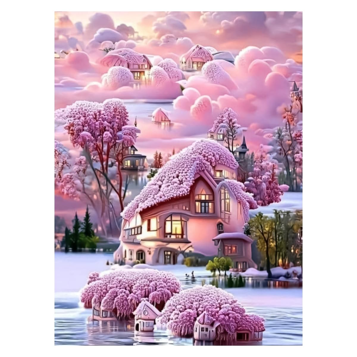 HASTHIP® Diamond Painting Kit, 12x16inch Aesthetic Wonderland Diamond ...