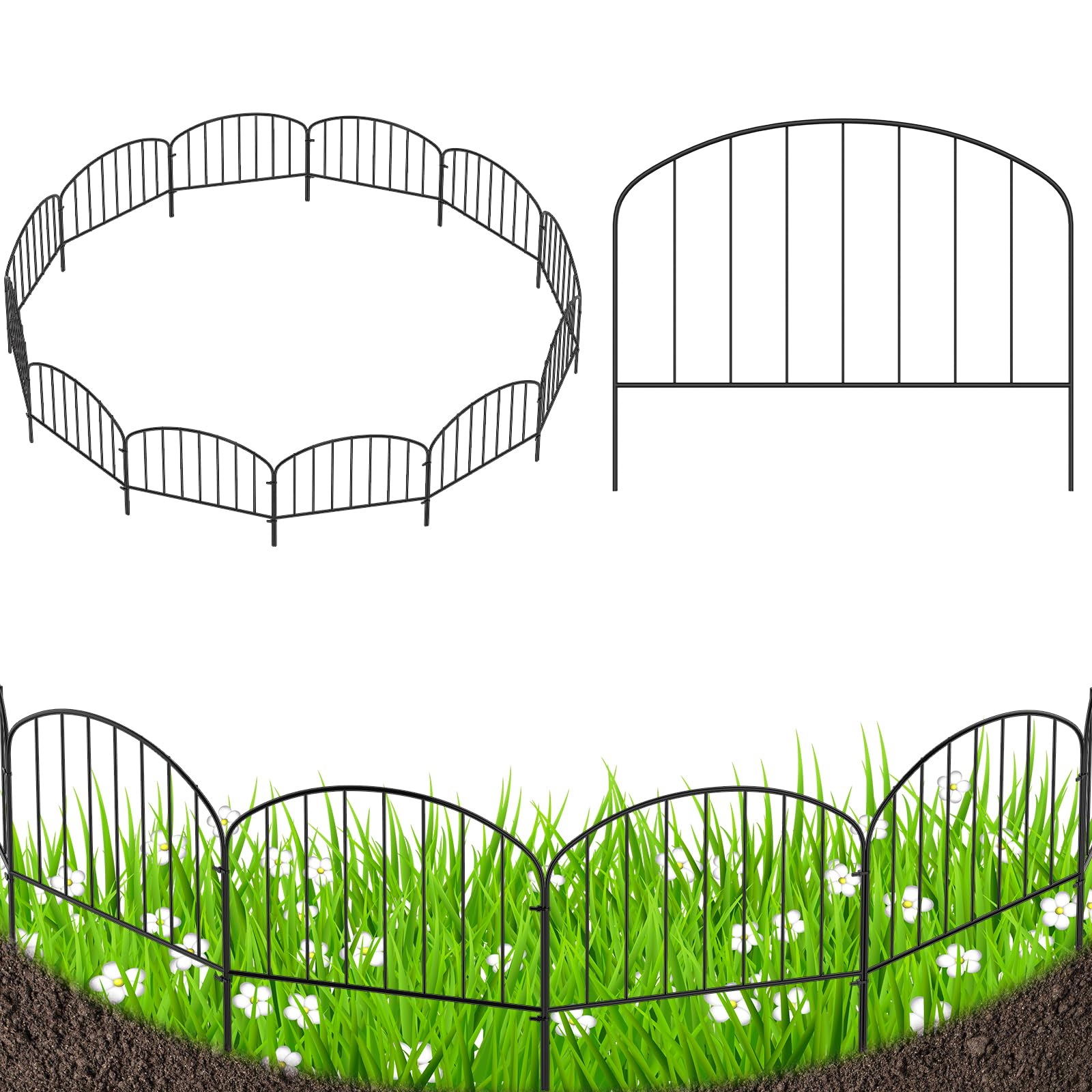 Snapklik.com : Animal Barrier 18 Panels Small Bottom Fence Barrier 24 ...