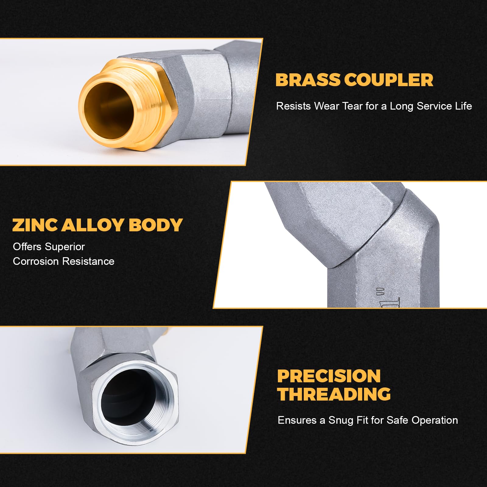 Snapklik.com : GRYVOZE 1 Inch NPT Fuel Hose Swivel - Multi Plane 360 ...