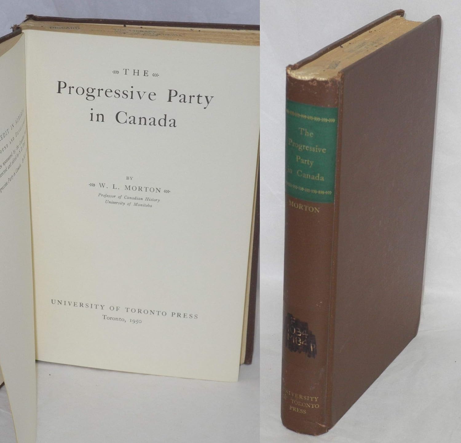 The Progressive Party in Canada (Social credit in Alberta:its ...