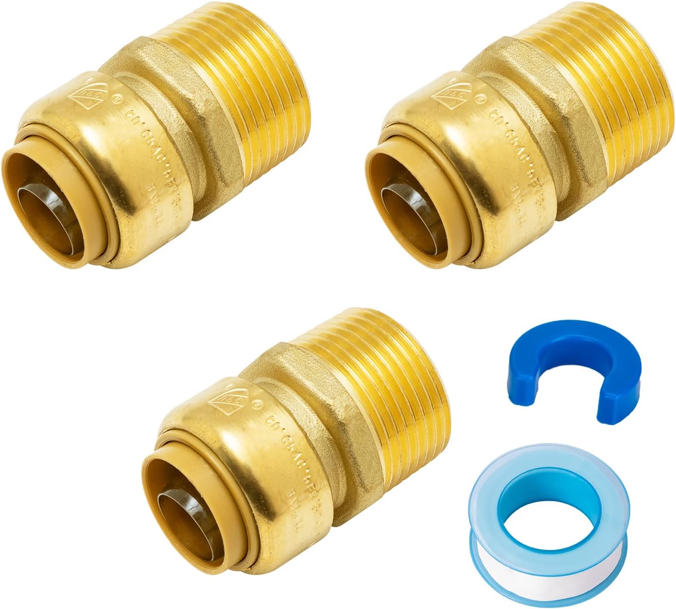 Amazon.com: 1 Piece XFITTING 3/4'' Push Fit x 1'' Male NPT Adapter ...
