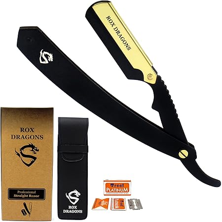 Amazon.com: Rox Dragons - Professional Straight Edge Razor - Barber ...