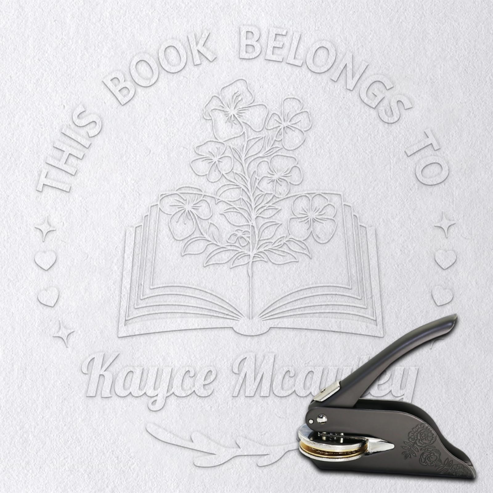 Amazon.com : ORYG Custom Book Embosser - Personalized Book Embosser ...