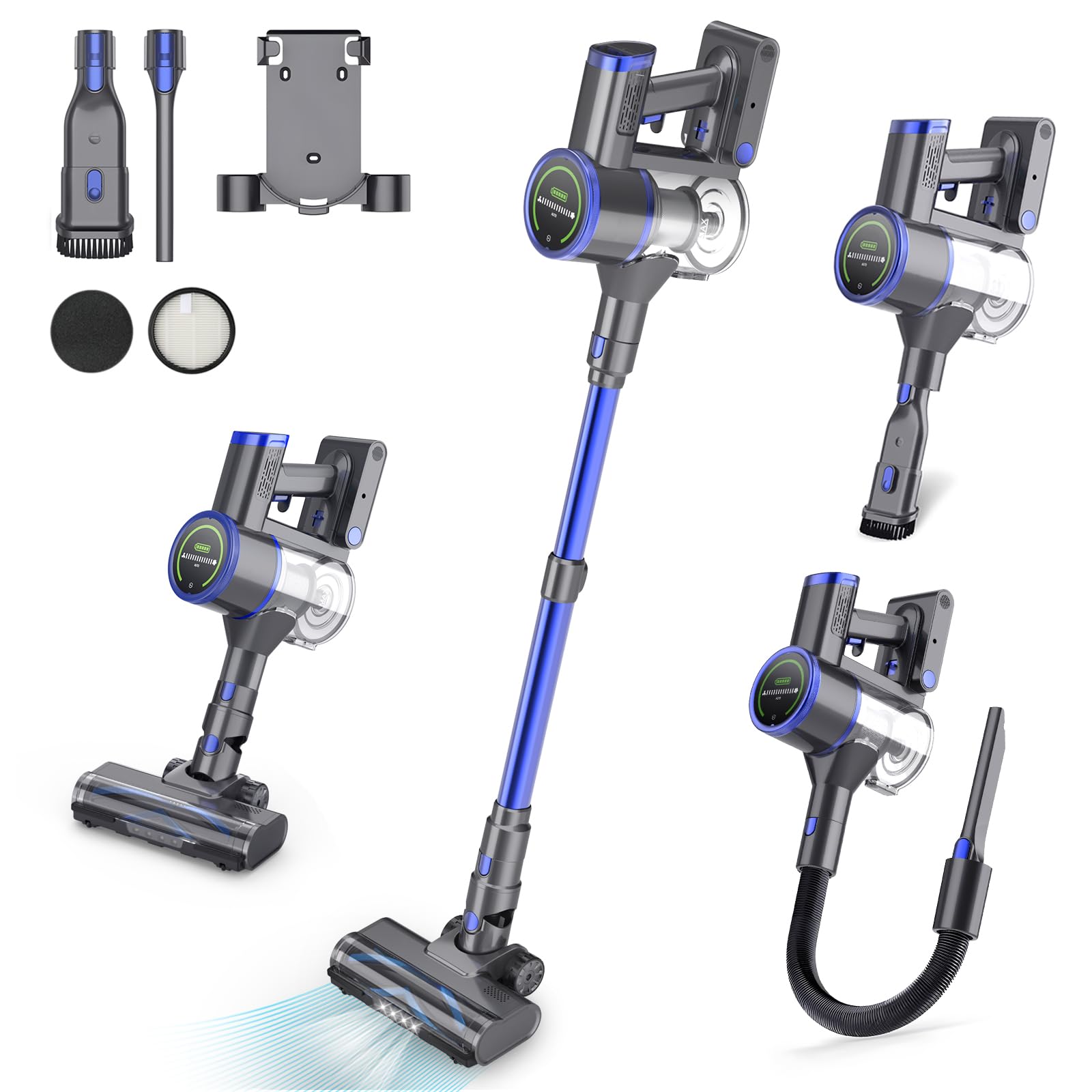 Amazon.com - VAKYOU PRO Cordless Vacuum Cleaner, 550W/36Kpa Cordless ...
