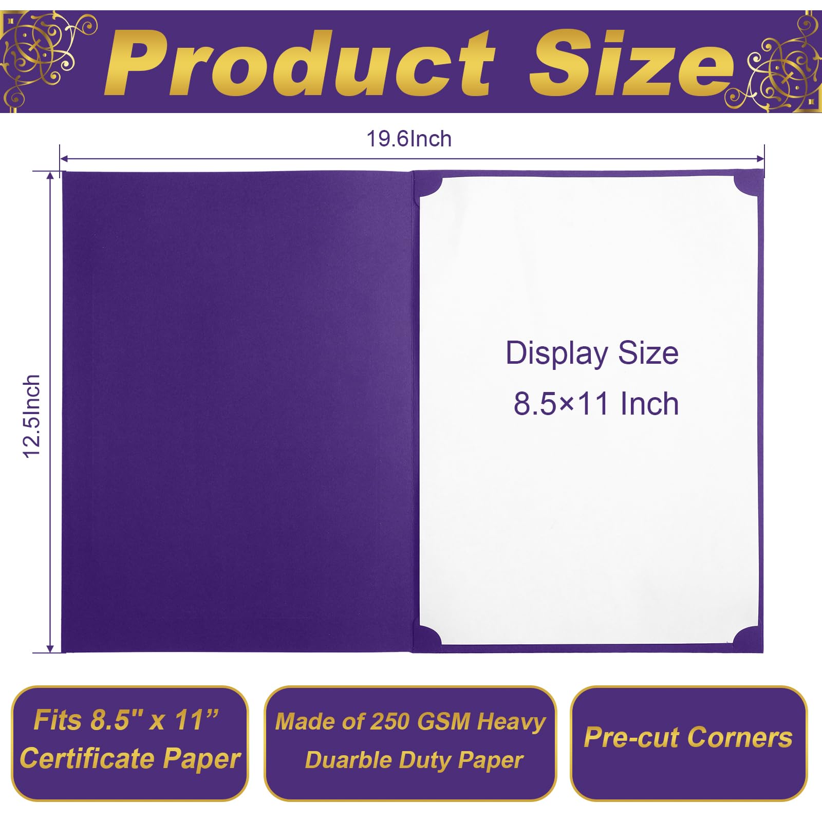 Snapklik.com : Fainne 120 Packs Certificate Holders Bulk, Diploma ...