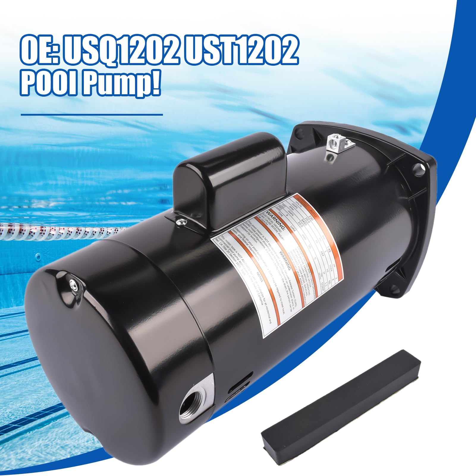 Snapklik.com : USQ1202 2HP, 3450 RPM, 230V, 60HZ, 48Y Frame, Capacitor ...
