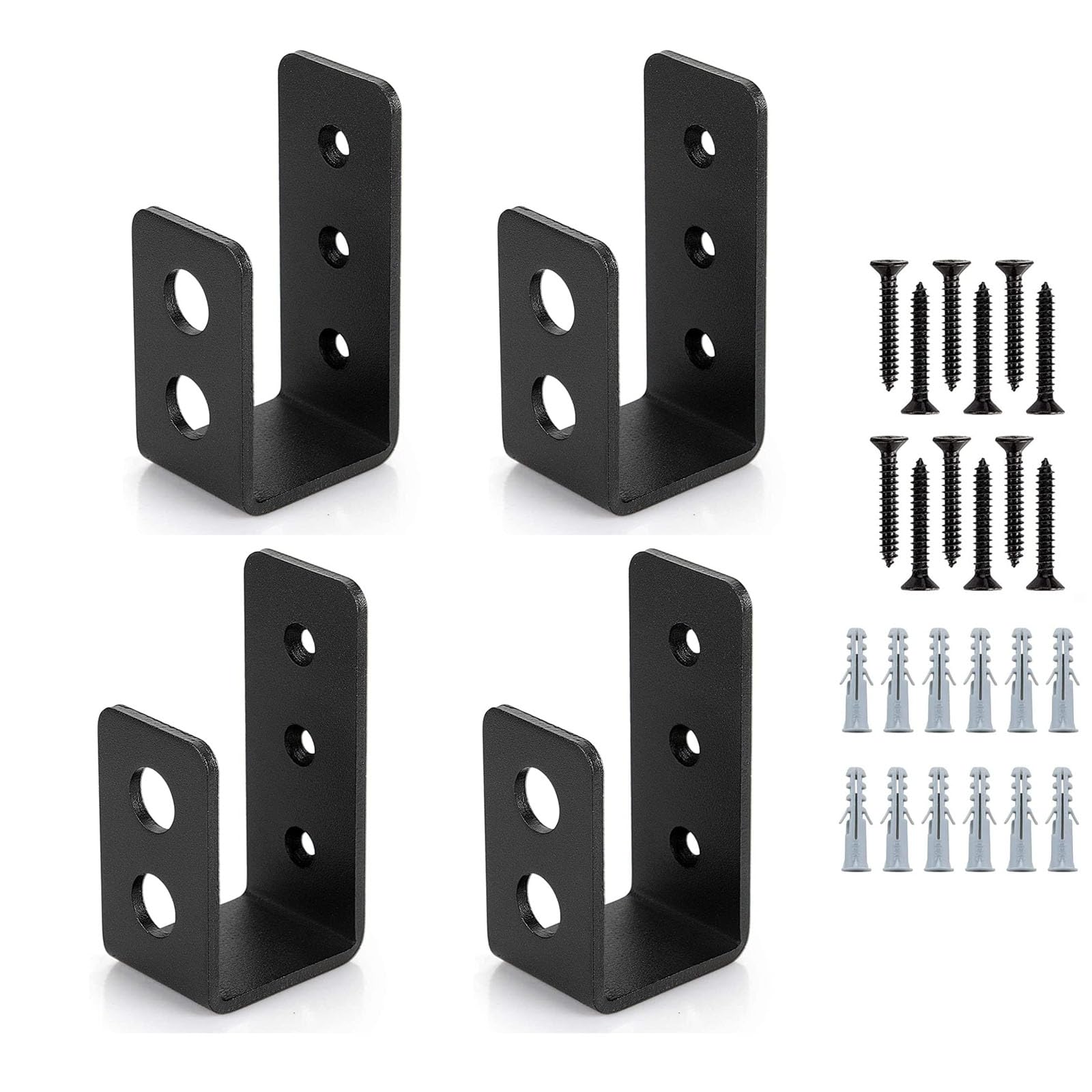 2x4 Door Barricade Brackets Security Bar U Bracket Heavy Duty Devices ...