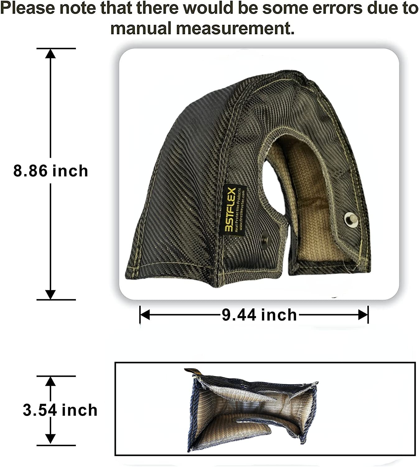 Snapklik.com : Carbon Fiber Turbo Blanket T6 Heat Shield Turbocharger ...