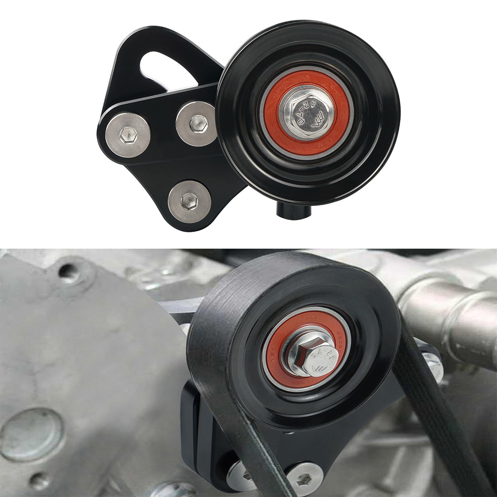 Amazon.com: Bevinsee LS Manual Belt Tensioner w/Pulley LS1 LS2 Water ...