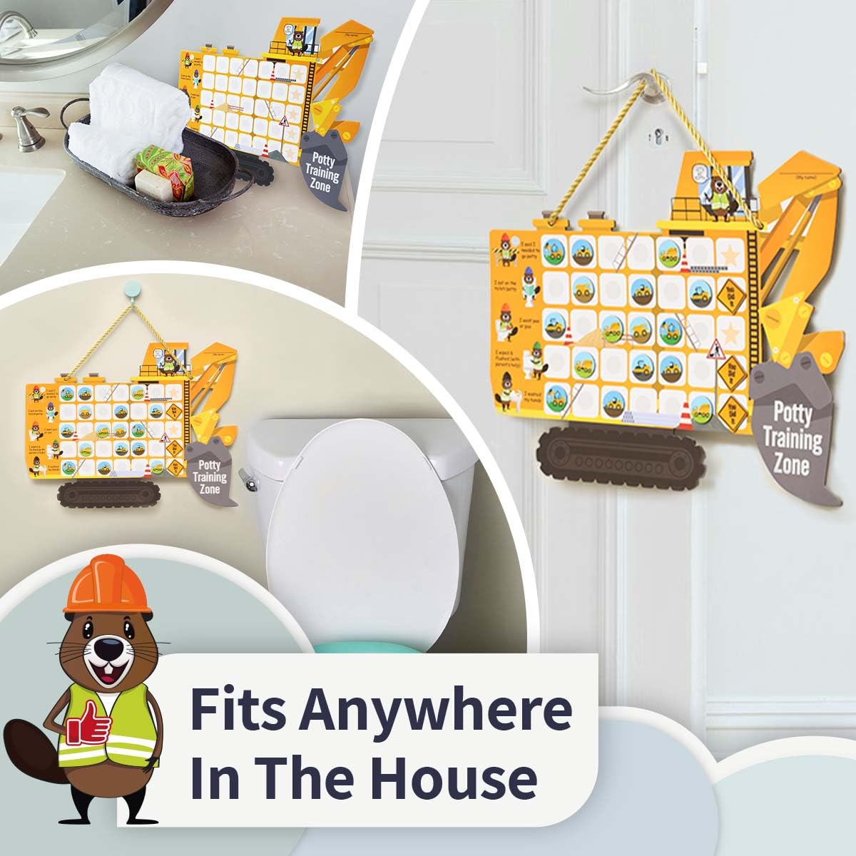 Snapklik.com : Interactive Tractor-Themed Baby Potty Training Chart Kit ...
