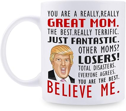 Amazon.com: Smartyou Great Mom Mug - Gifts for Mother from Daughter/Son ...