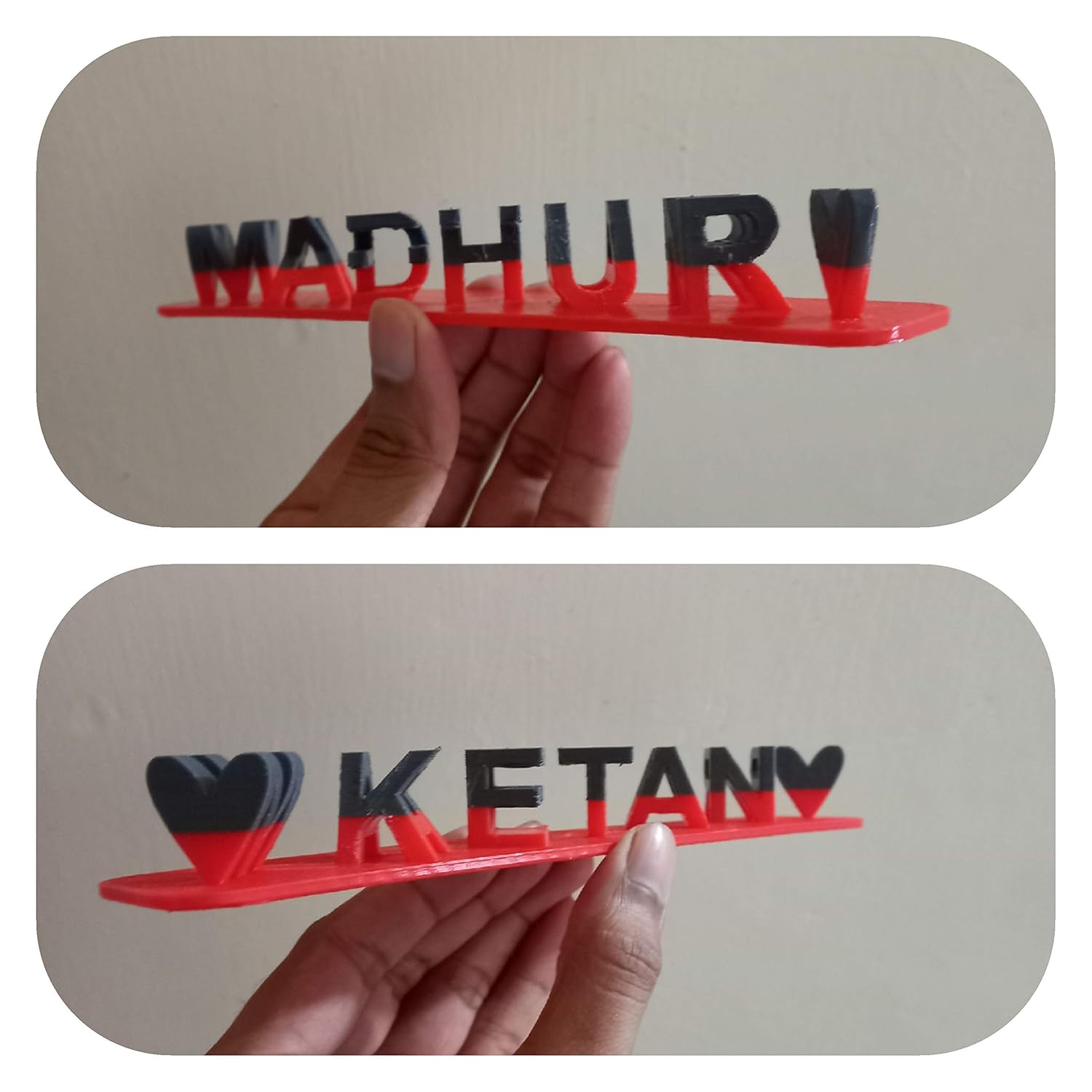 Xpress 3D (Large 1.5 INCH) Personalized 3D Flip Name / 3D Name Art (Up ...