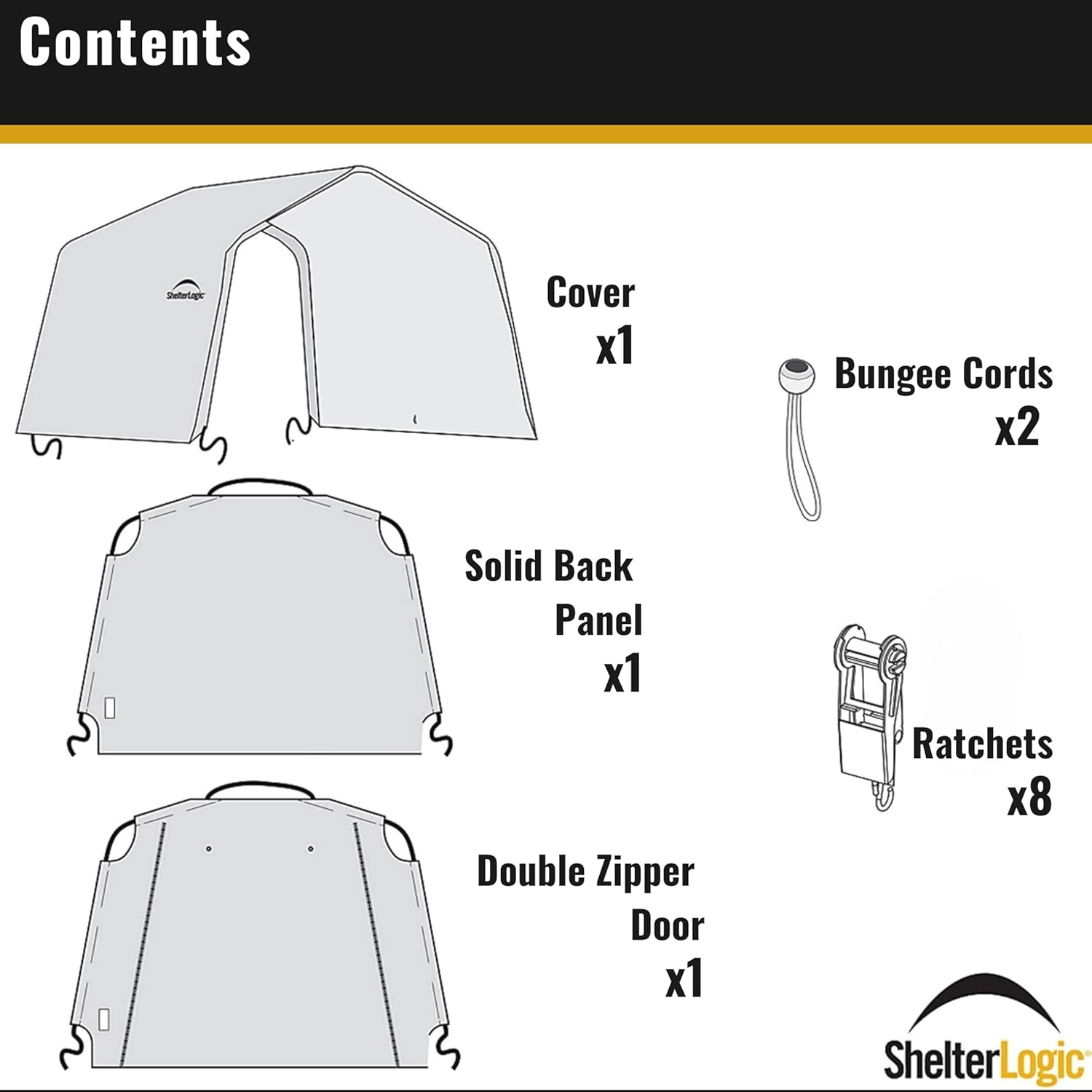 ShelterLogic 90504 Replacement Cover Kit User Manual for 10x10x8 Peak Sheds