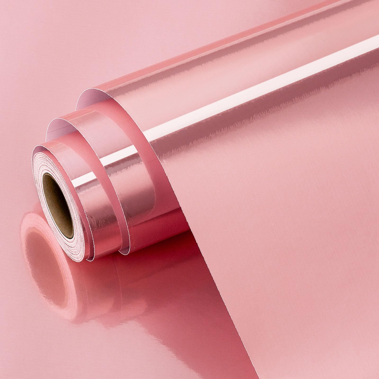 Amazon.com: MAYPLUSS Pink Metallic Wrapping Paper, Solid Color Shiny ...