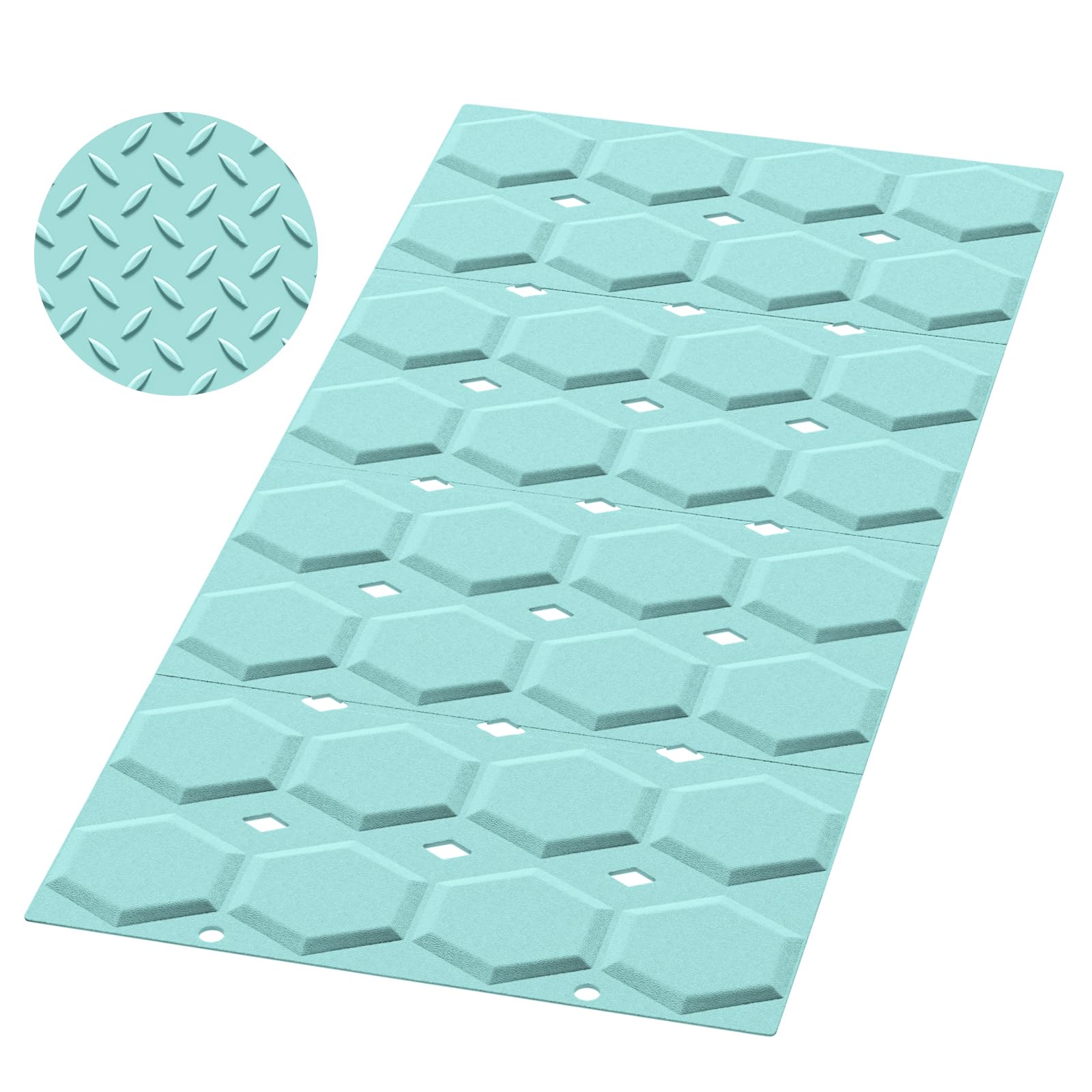 Amazon.com: Flex-Whol Silicone Bathtub Shower Mat Non Slip, Foldable ...