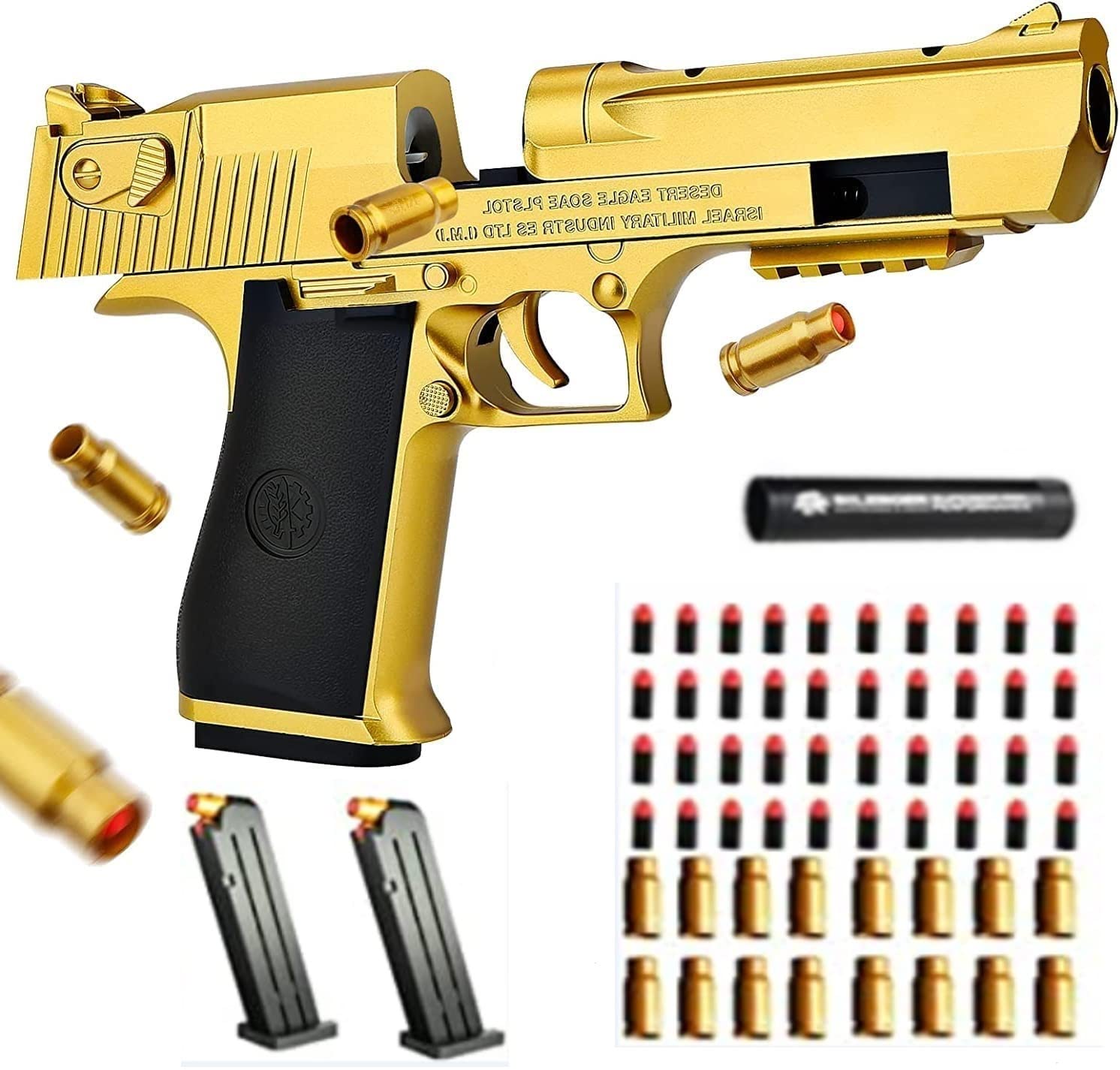 Buy YerdosToy Pistol with Magazine Shell Ejection Toy Slide Action Soft ...