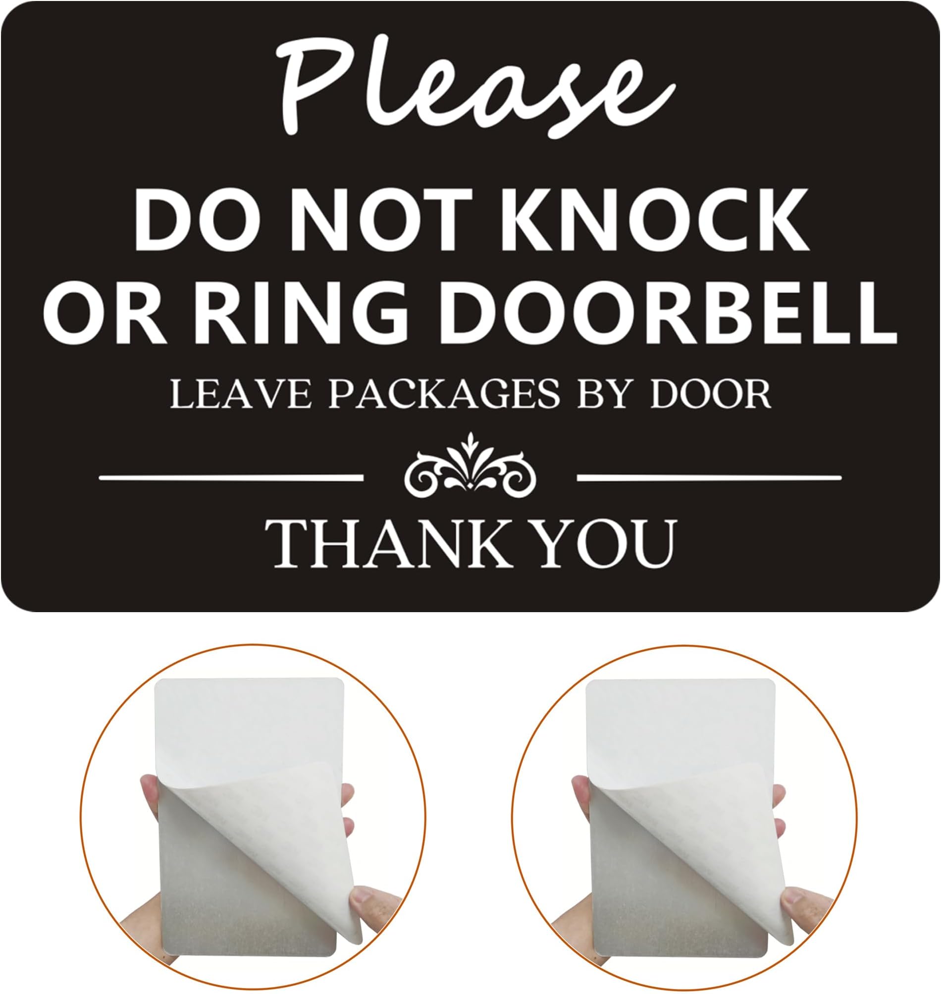 Amazon.com: Do Not Knock On This Door Warning Sticker Decal, 6x 3 ...