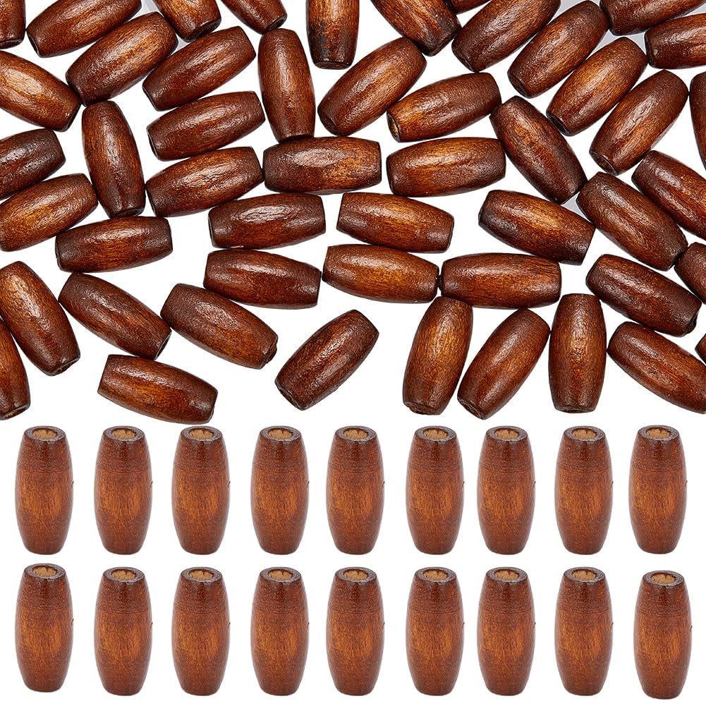 Amazon.com: GORGECRAFT 500Pcs Oval Wooden Beads Rustic Farmhouse ...