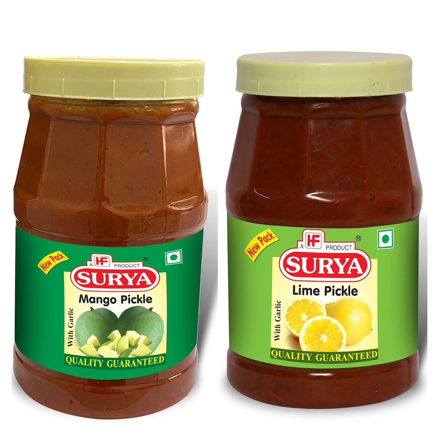 Surya combos - Mango Pickle 500g + Lime Pickle 500g (Pack of 2 ...