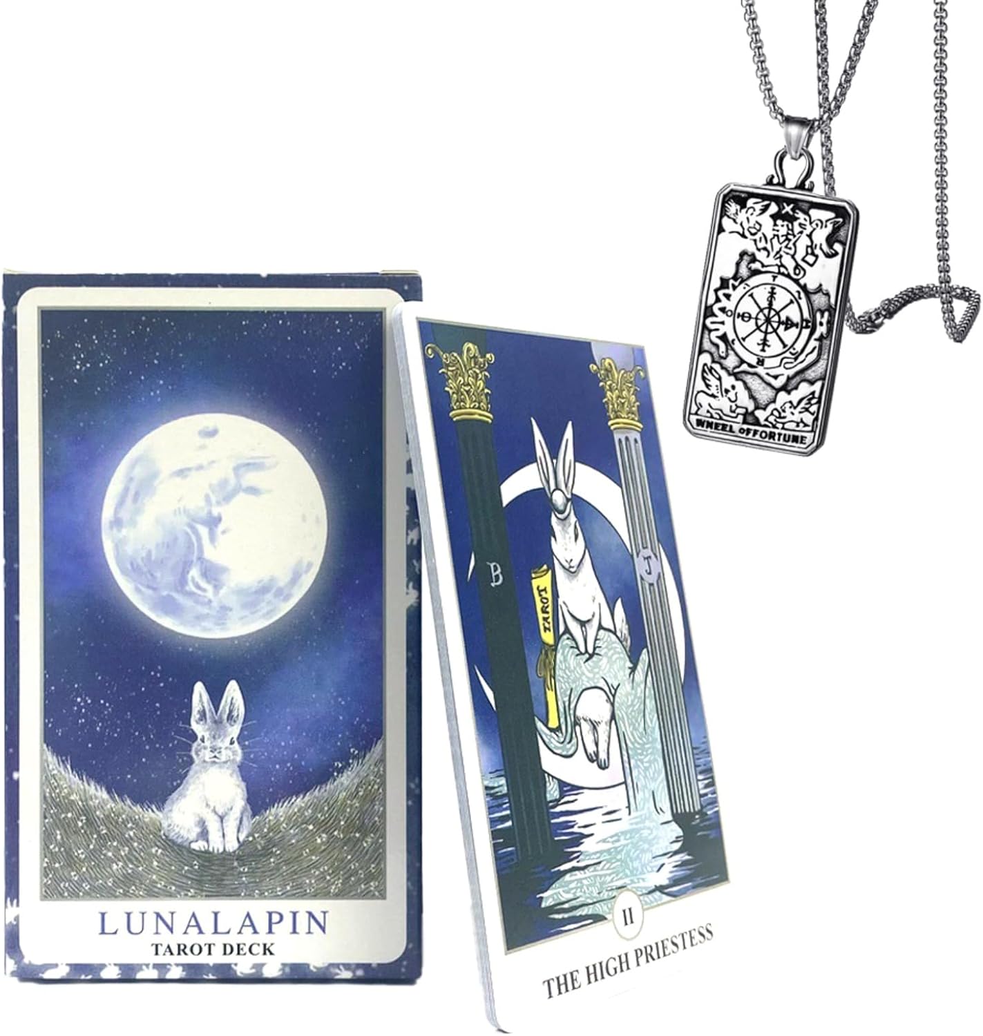 Lunalapin Rabbit Tarot Deck - 78 Cards Set- Simple Color Box Packaging ...