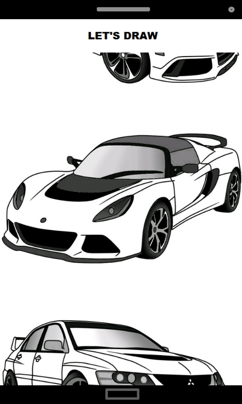 Lotus Car Drawing