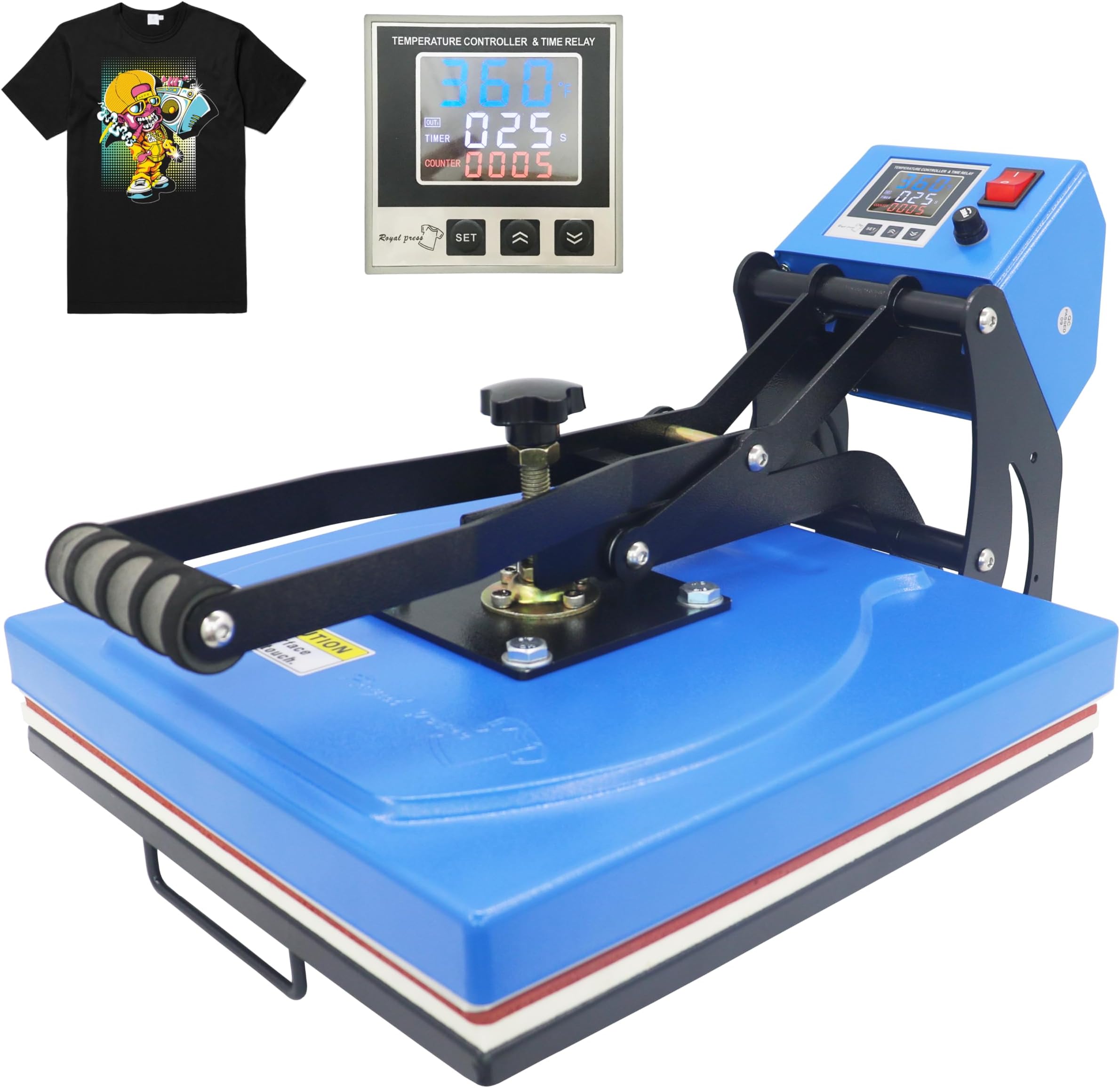 Amazon.com: PowerPress Industrial-Quality Digital Sublimation Heat ...