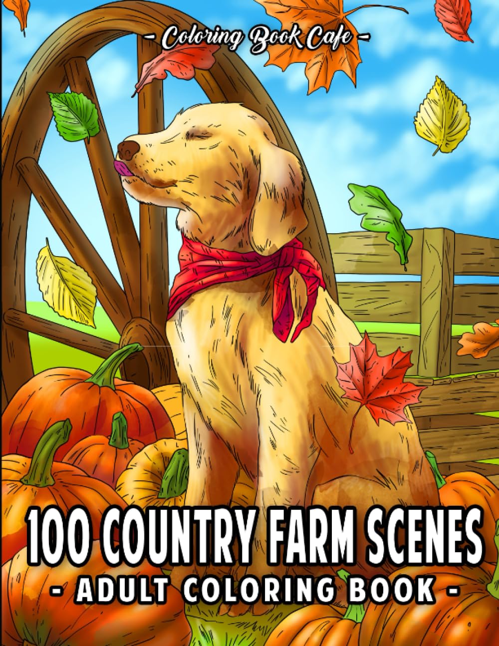 Amazon.com: 100 Country Farm Scenes: An Adult Coloring Book Featuring ...