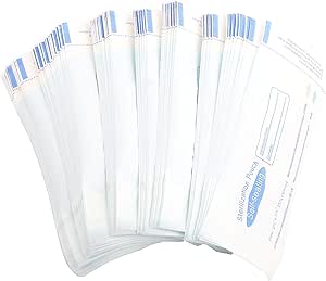 Restokki Sterilising Ziplock Bags - Medical Sealed and Transparent Self ...
