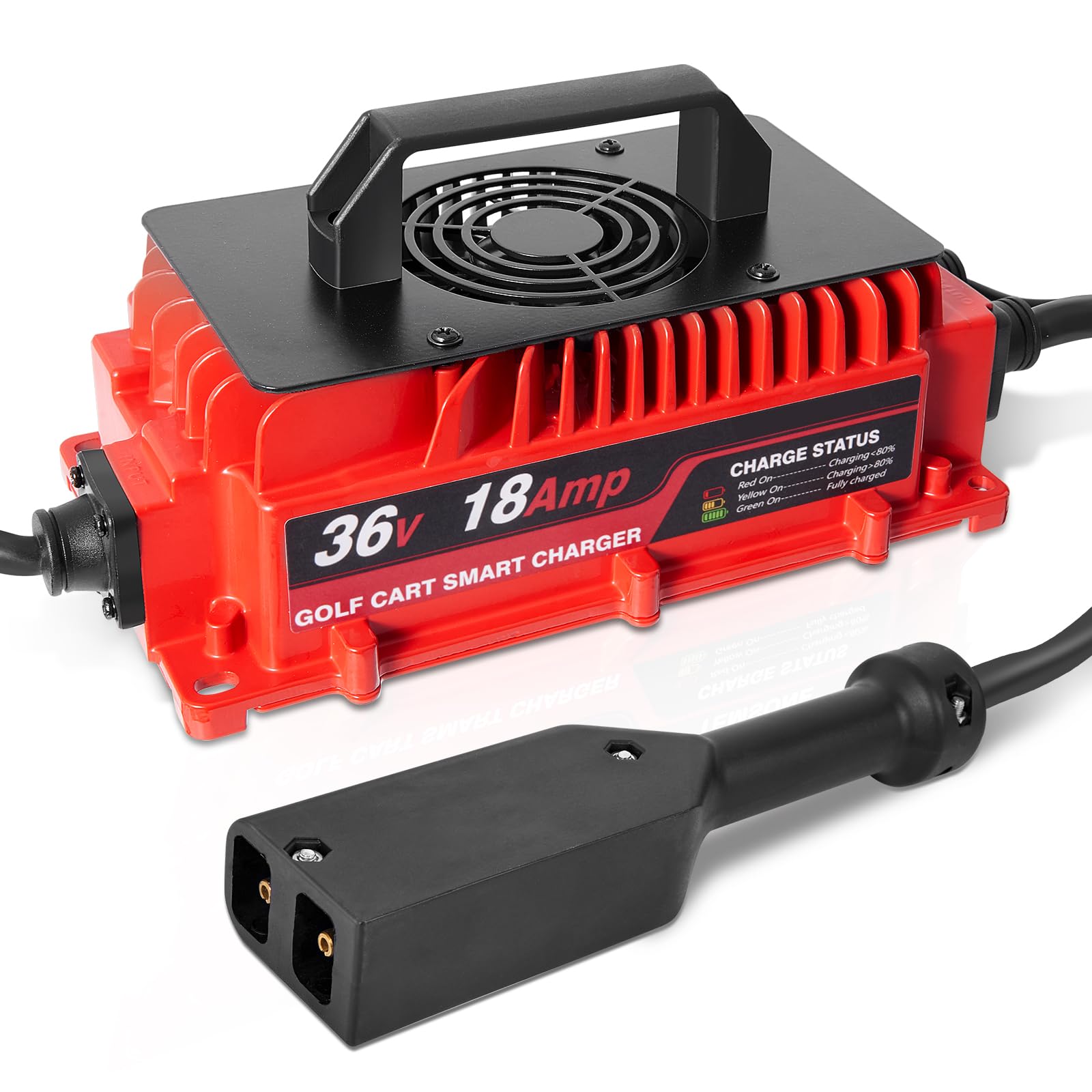 Amazon.com: 36 Volts 18 AMP Golf Cart Battery Charger 2-Pin D Style ...