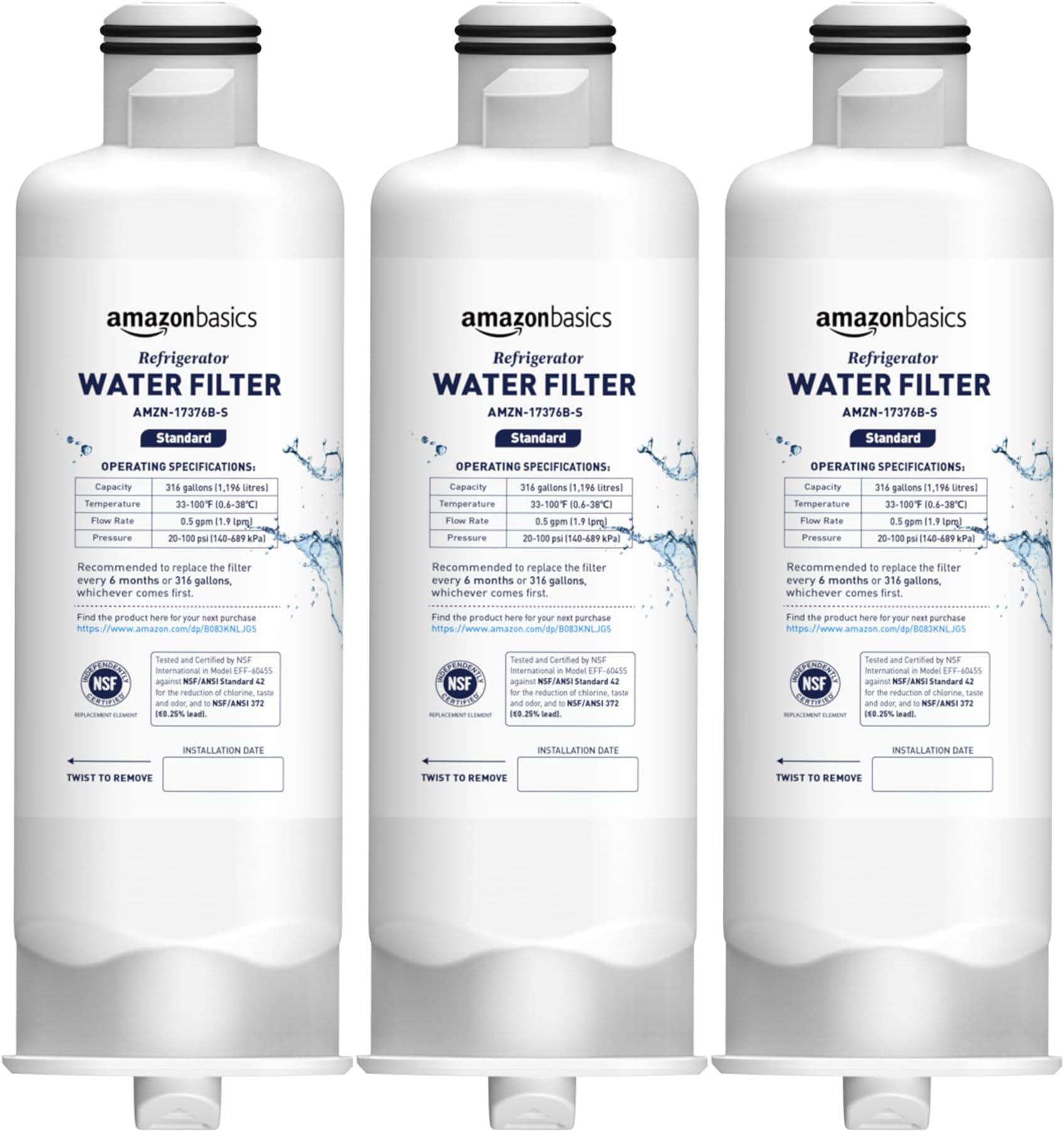 Amazon.com: GE XWFE Refrigerator Water Filter, Genuine Replacement ...