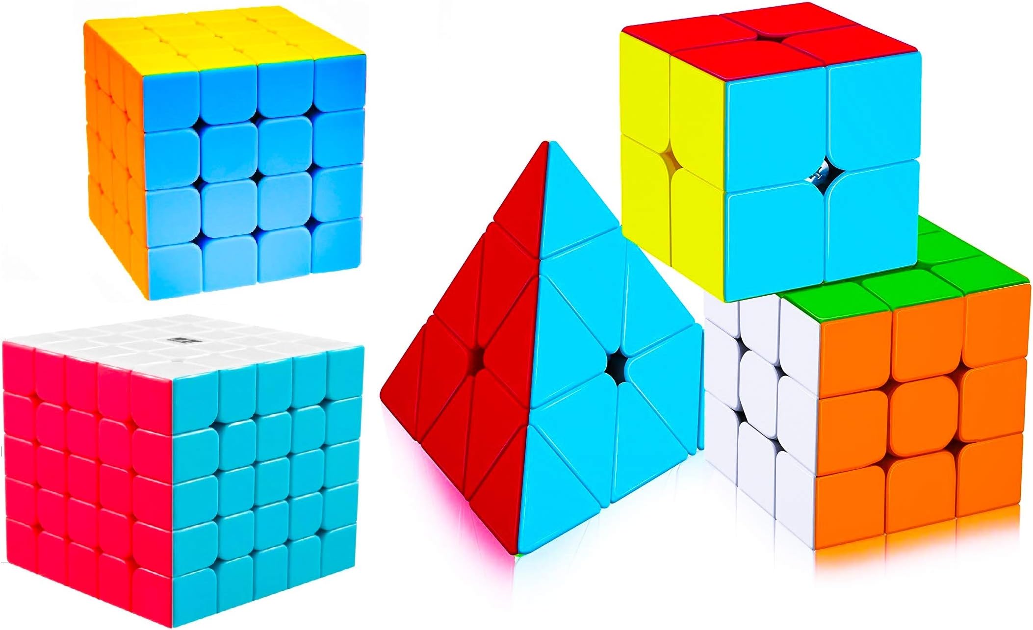 D ETERNAL 2X2 3X3 4X4 5X5 And Pyraminx Pyramid Triangle Puzzle Cubes ...