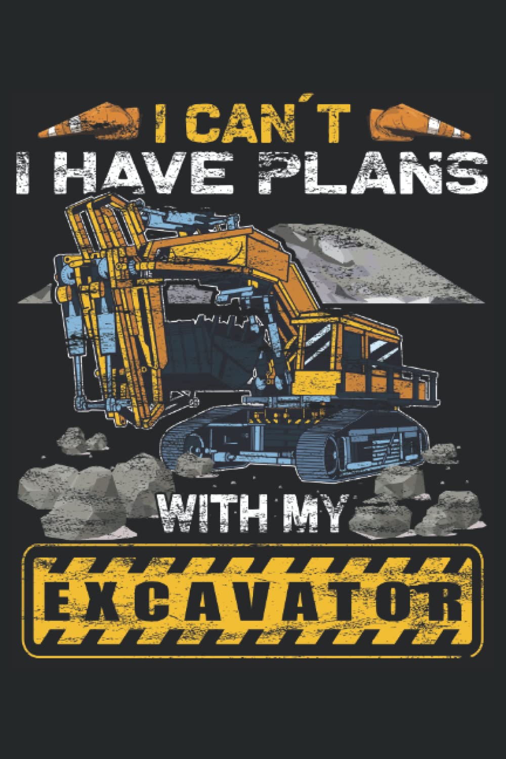 Construction Worker - Excavator Guide Notebook and Organizer: Diary ...
