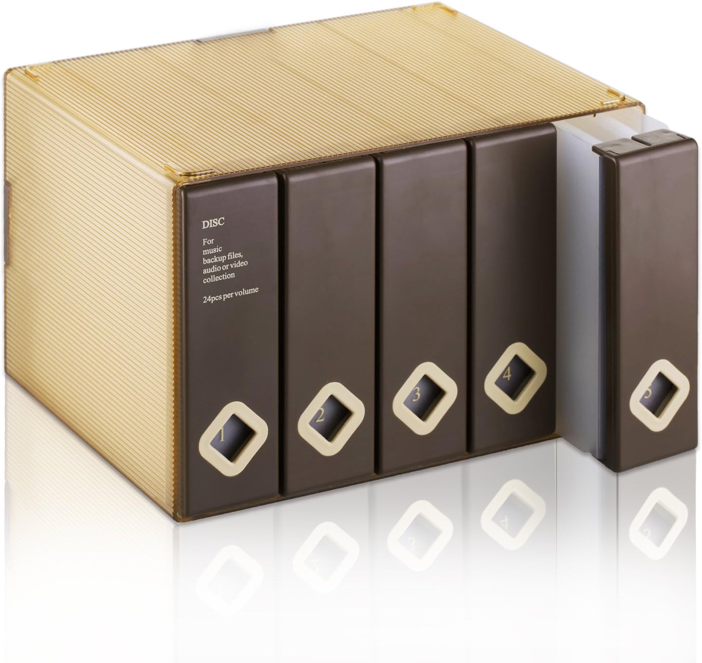 AhfuLife CD Storage Box, Large DVD Storage Boxes - Colorful Space ...