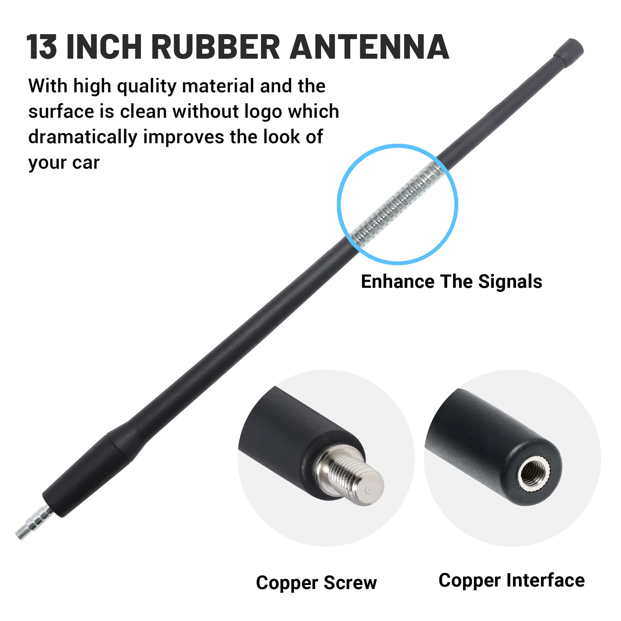Snapklik.com : Anina 2PC 13 Inch Antenna Mast For 1998-2022 Harley ...