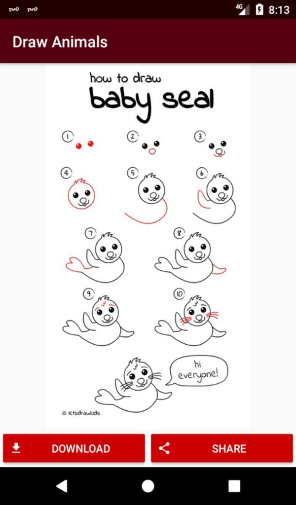 How to Draw Animals - App on Amazon Appstore