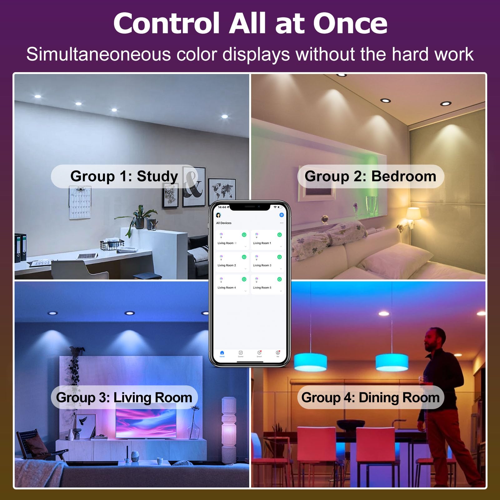 Snapklik.com : LightingWill 2 Inch Recessed Lighting, Smart WiFi LED ...